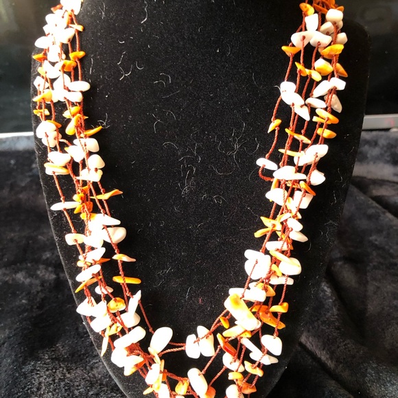 Native American | Jewelry | Handmade Spiny Shell Necklace Orange And ...